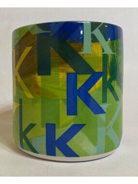 Anthropologie | Kitchen | Anthropologie K Monogram Mug Green Ceramic ...